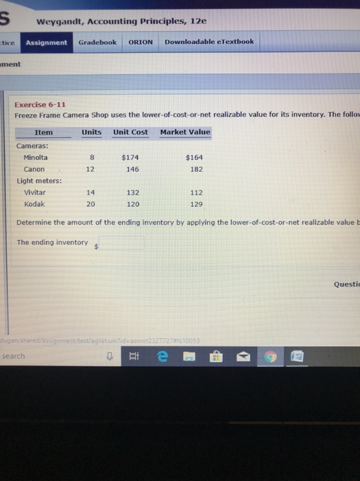 Solved Weygandt, Accounting Principles, 12e tice Assignment | Chegg.com