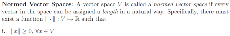 Solved Normed Vector Spaces: A vector space V is called a | Chegg.com