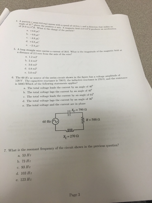 Solved A particle (mass 6.0 mg) moves with a speed of 4.0 | Chegg.com
