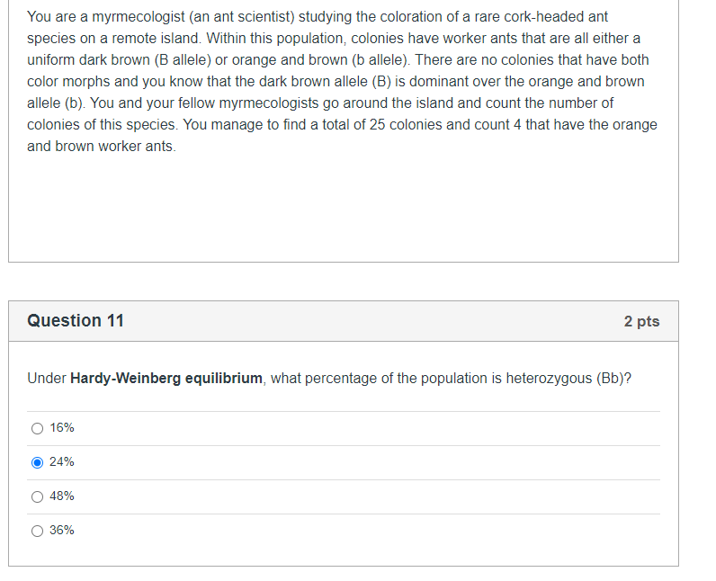 Solved You are a myrmecologist (an ant scientist) studying | Chegg.com