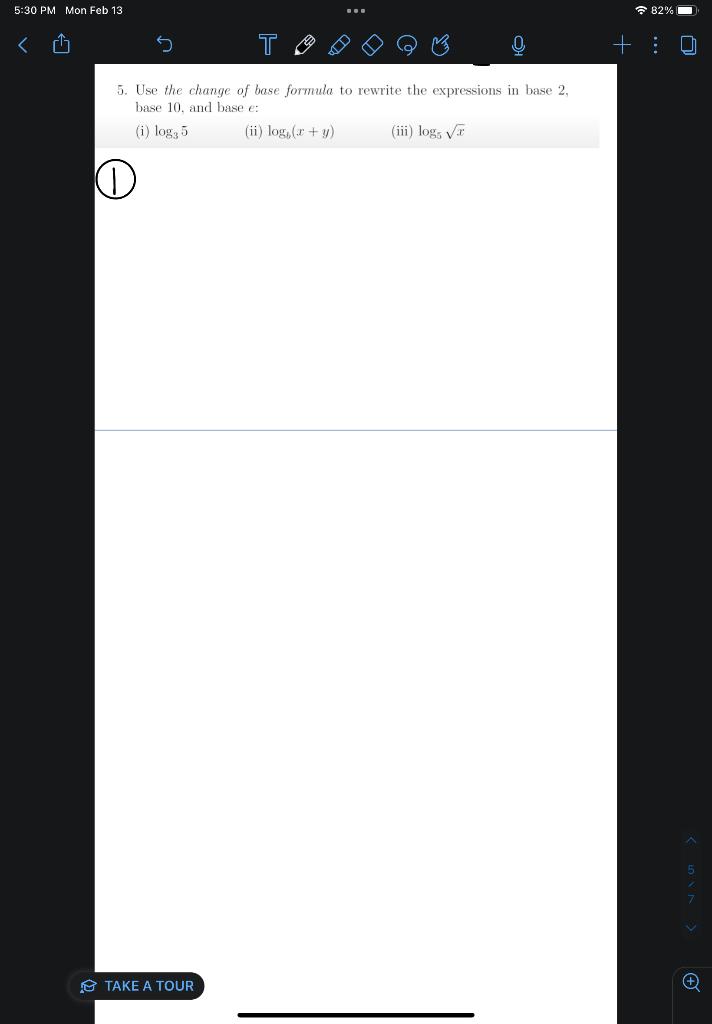 Solved 5. Use the change of base formula to rewrite the | Chegg.com