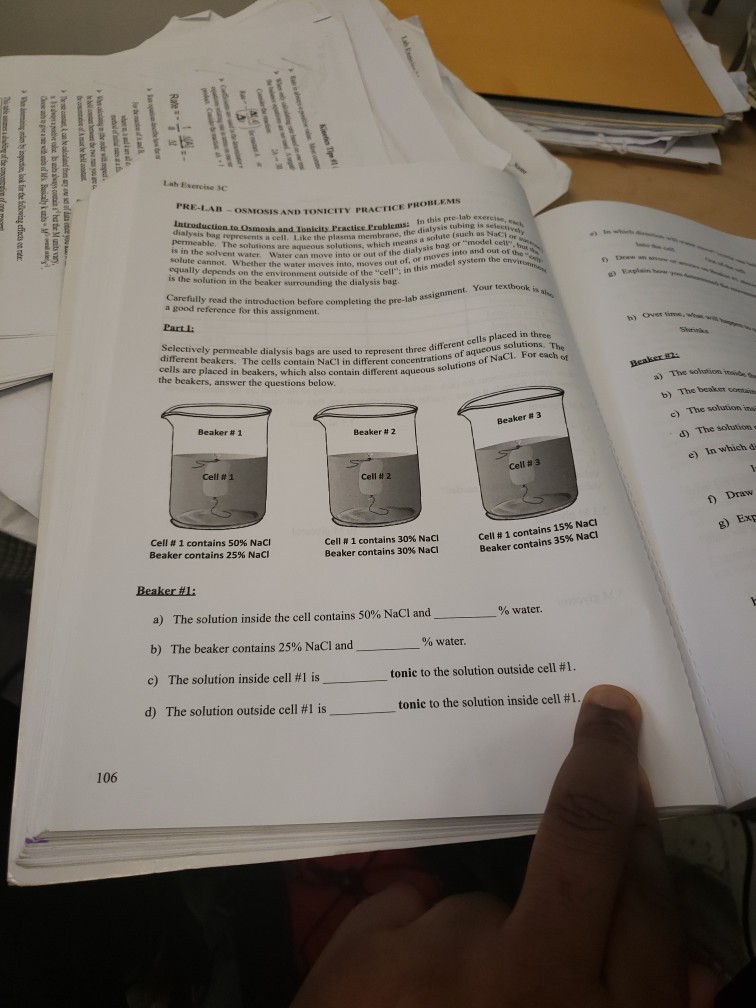 Solved Lab Exercise sC ND TONICITY PRACTICE PROBLEMs lab | Chegg.com