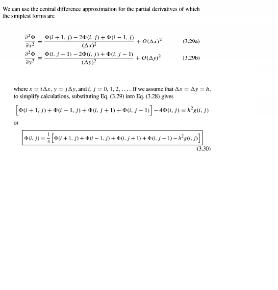 Part #1 (10 points) Employing central differencing | Chegg.com