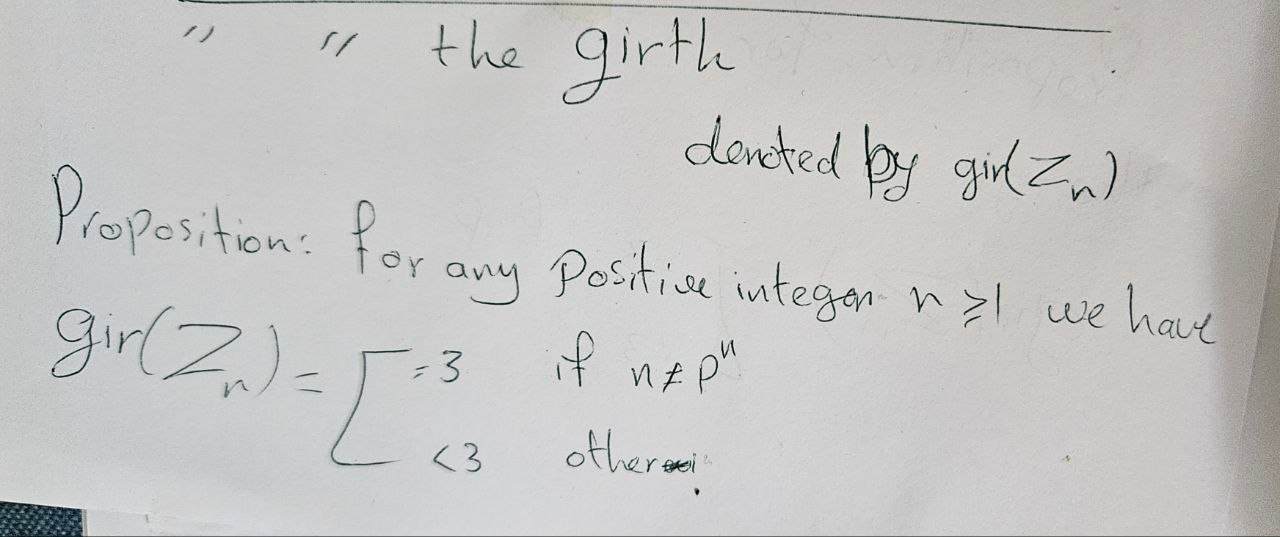 Solved (in the graph theory of algbraic ) prove this | Chegg.com