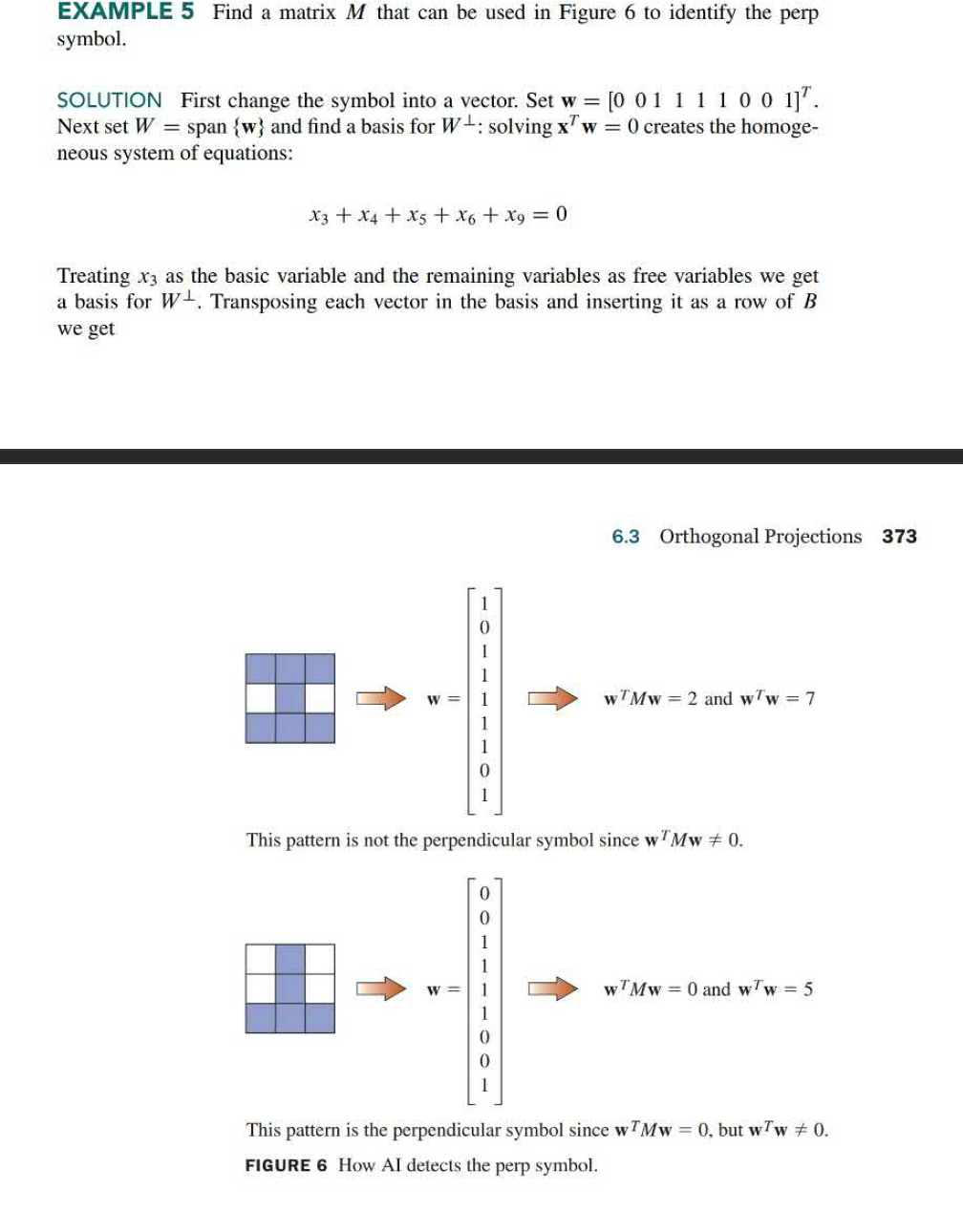 Solved EXAMPLE 5 Find a matrix M that can be used in Figure | Chegg.com