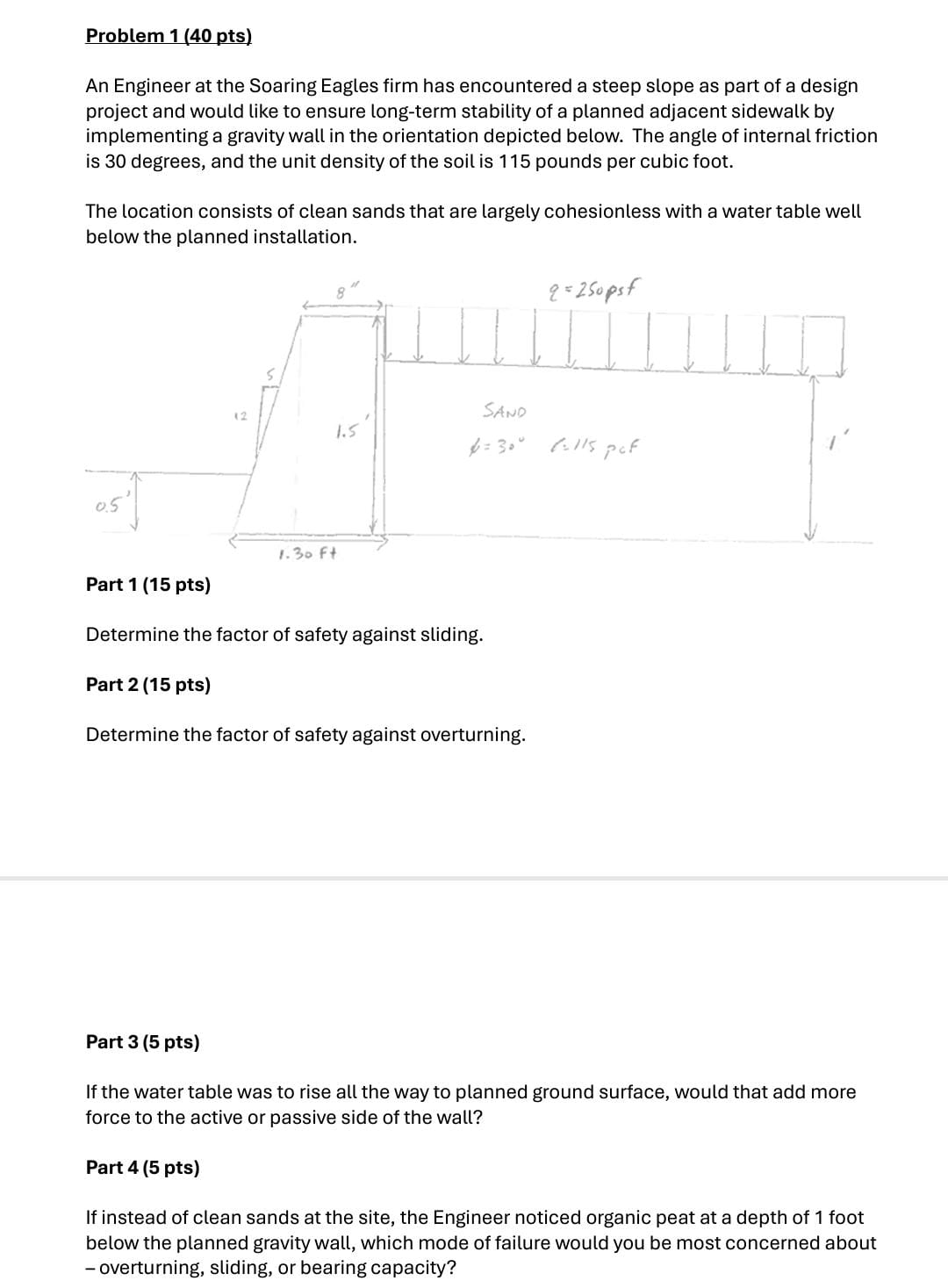 Solved Problem 1 (40 ﻿pts)An Engineer at the Soaring Eagles | Chegg.com