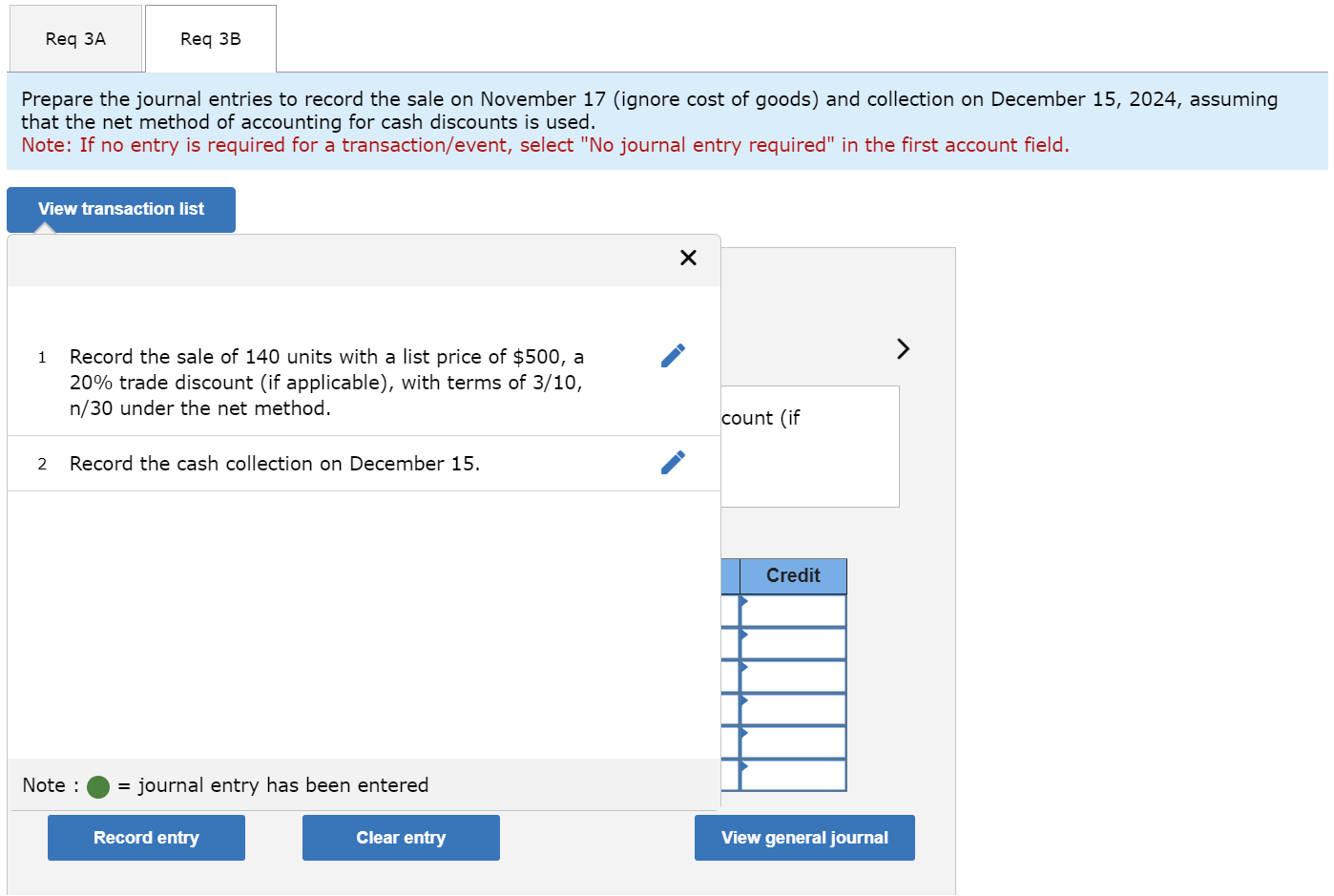 Solved Required information Exercise 7-5 (Algo) Trade and | Chegg.com