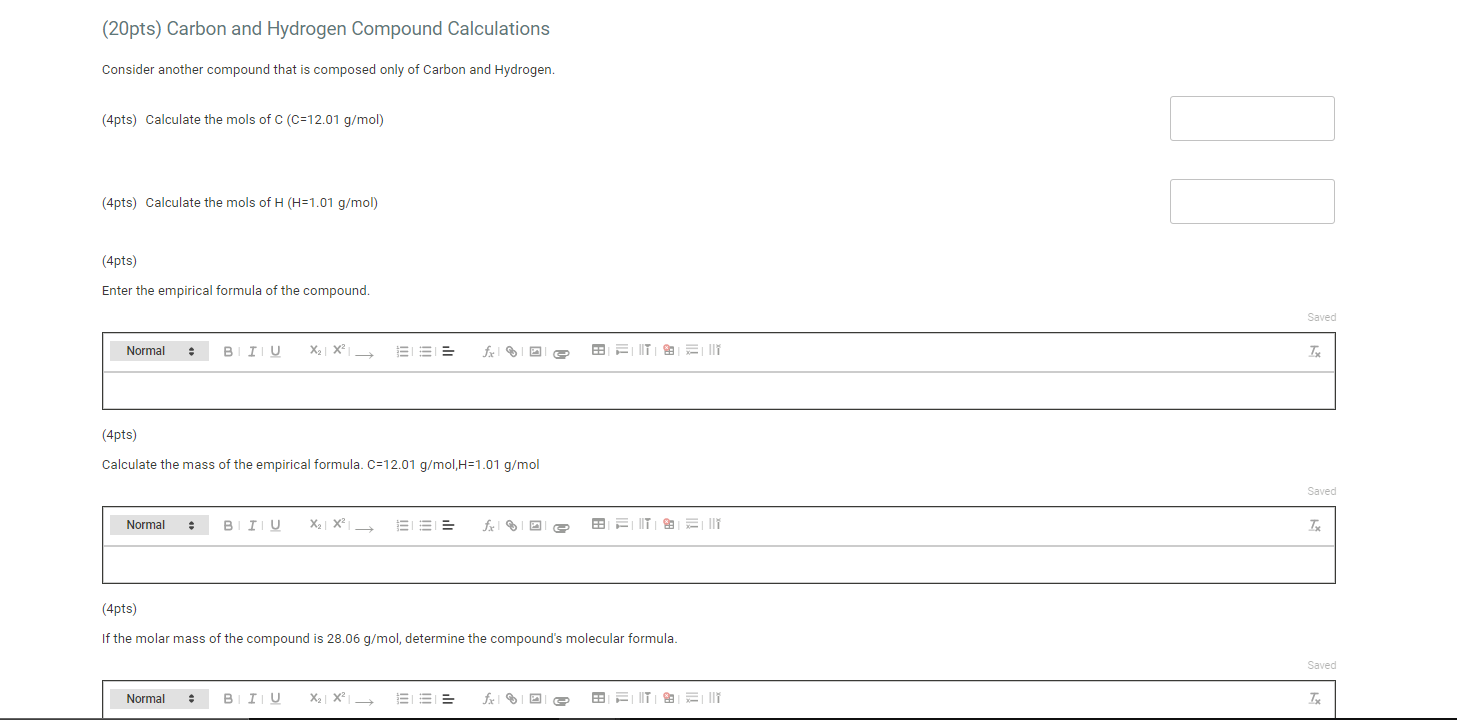 Solved Data And Report Submission - Empirical Formulas | Chegg.com