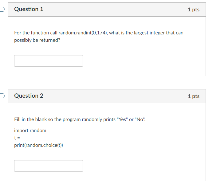 Solved Question 1 1 pts For the function call | Chegg.com