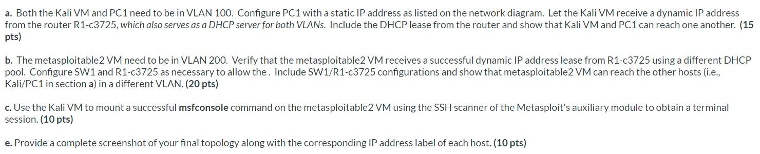 Solved Create a GNS3 project similar to the one shown below | Chegg.com