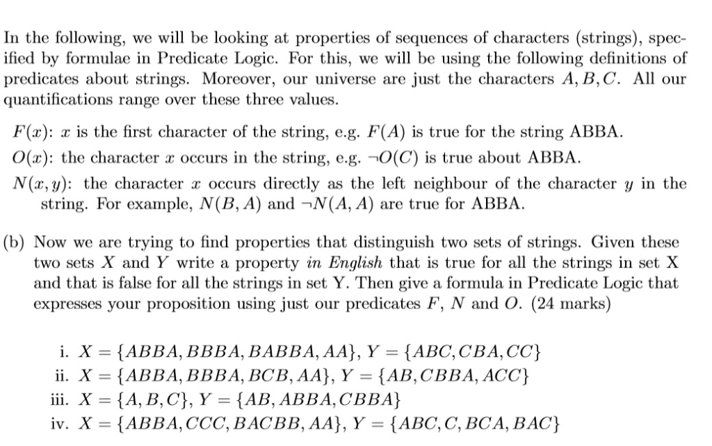 In the following, we wll be looking at properties of | Chegg.com