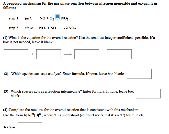 Solved The following mechanism has been proposed for the gas | Chegg.com