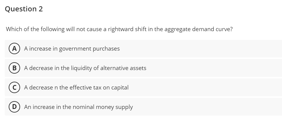 Solved Question 2 Which of the following will not cause a | Chegg.com