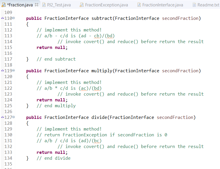 - You need to implement Fraction class which is | Chegg.com