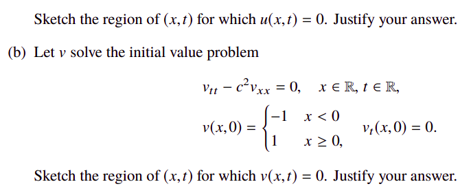 Solved (a) Let u solves the initial value problem U11 – | Chegg.com