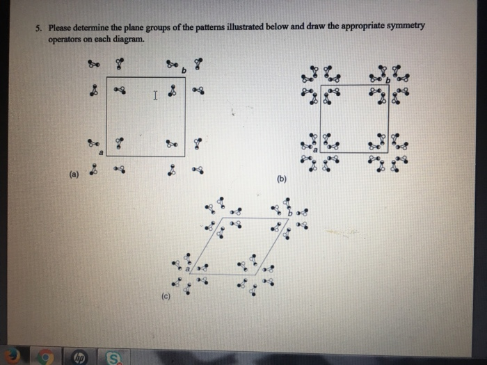 Please determine the plane groups of the patterns | Chegg.com