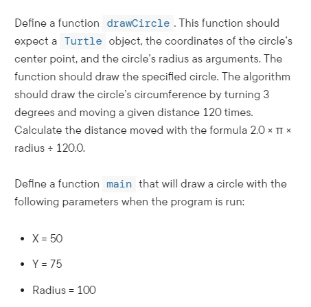 Solved Define a function - This function should expect a | Chegg.com