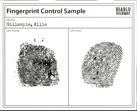 Solved Fingerprint Control Sample Identity Frome, Hazel Left | Chegg.com