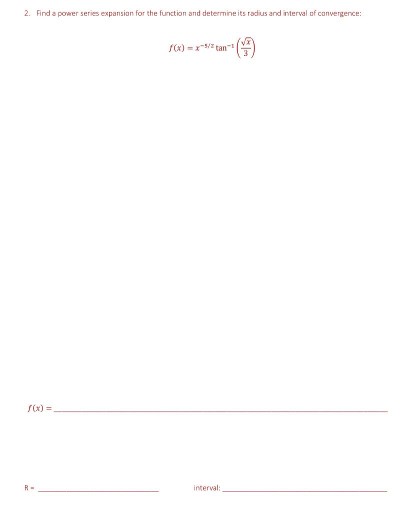 Solved 1. Find the Taylor series expansion of the function | Chegg.com