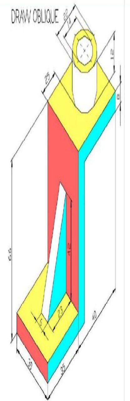 Solved DRAW OBLIQUE SB | Chegg.com