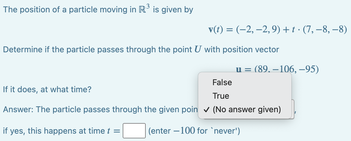 Solved The position of a particle moving in R3 is given by | Chegg.com