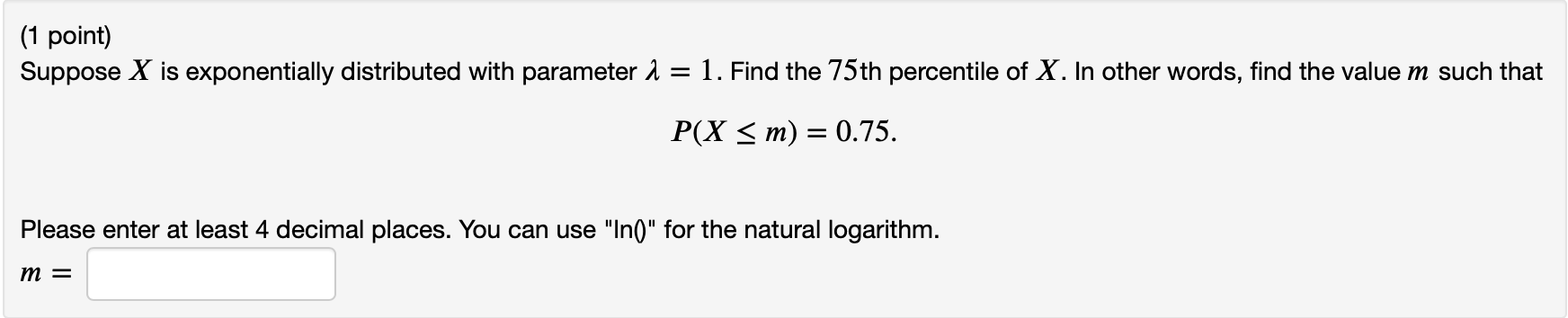 Solved Suppose X is exponentially distributed with parameter | Chegg.com