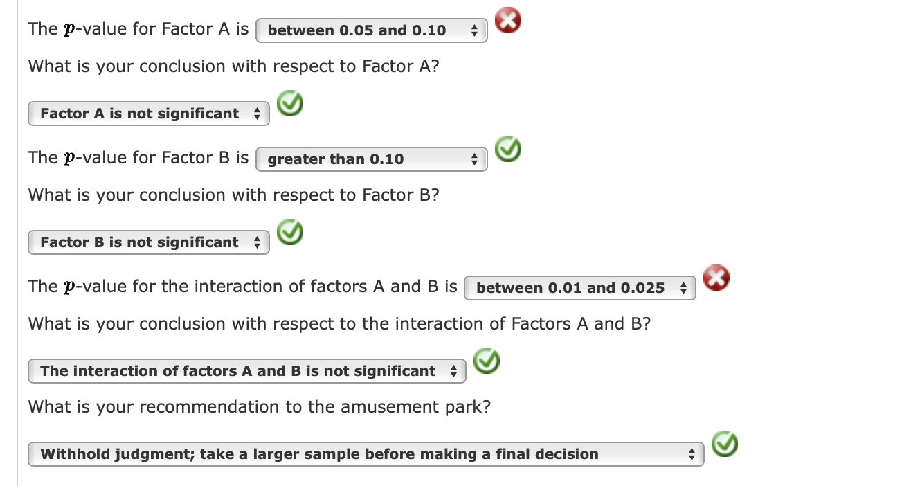 Solved An amusement park studied methods for decreasing the | Chegg.com