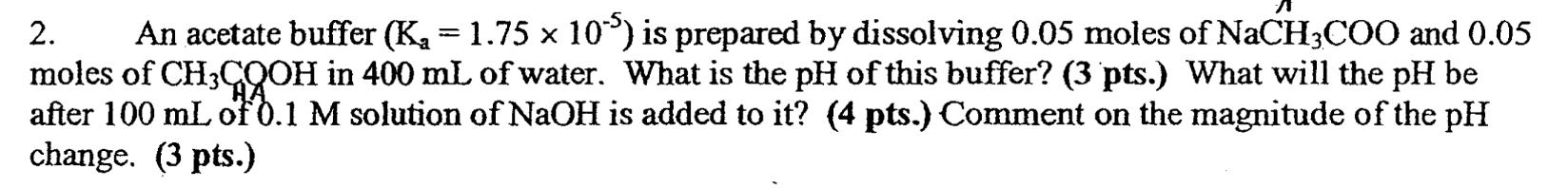 Solved For part a, the PH=4.76. I need help part B - what is | Chegg.com