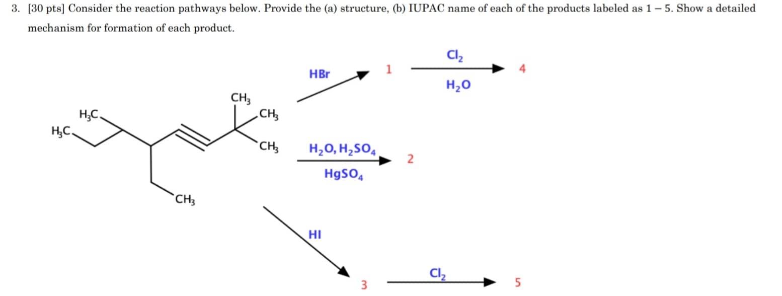 Solved [30 pts] Consider the reaction pathways below. | Chegg.com
