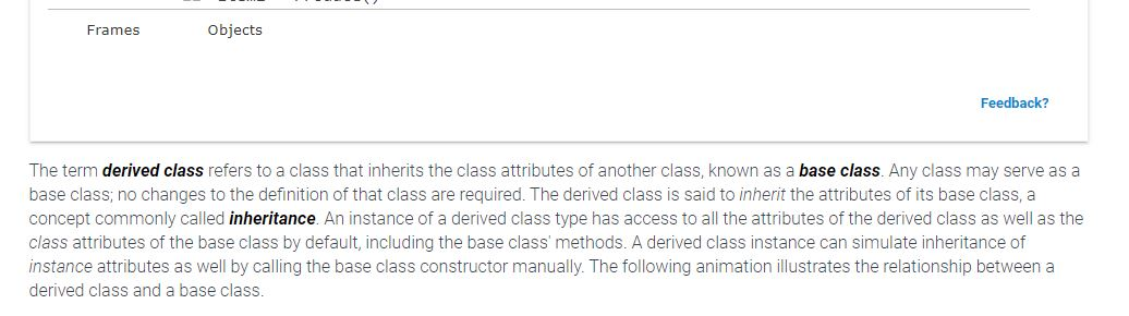 13.1 Derived classes A class will commonly share | Chegg.com