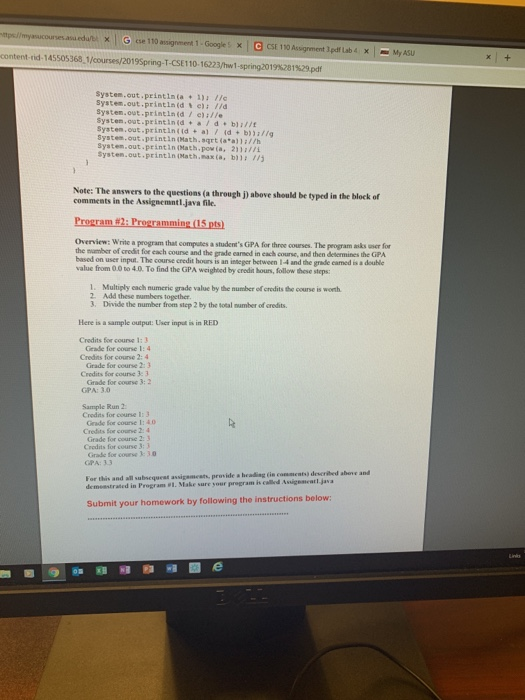 Solved bx Gcse 110 assignment 1-GoogleSx C CSE 110 | Chegg.com