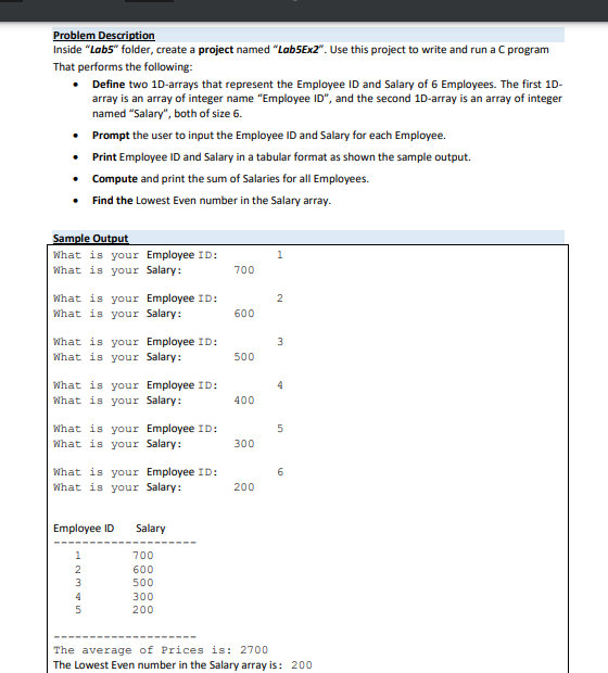 Solved Problem Description Inside "Labs" folder, create a | Chegg.com