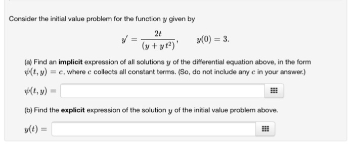 Solved Consider the initial value problem for the function y | Chegg.com Solved Consider the initial value problem for the function y | Chegg.com