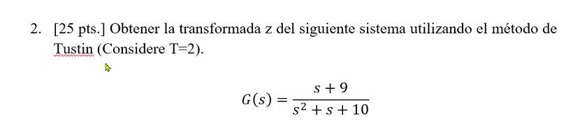 Solved obtenga la transformada 2 del siguiente sistema | Chegg.com