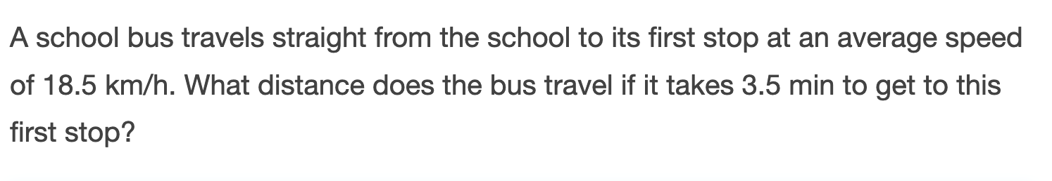 Solved A school bus travels straight from the school to its | Chegg.com