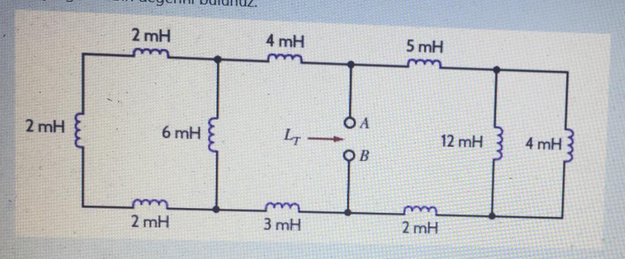 Solved 2 mH m 4 mH m 5 mH m 2 mH ОА 6 mH L- 12 mH 4 mH OB 2 | Chegg.com