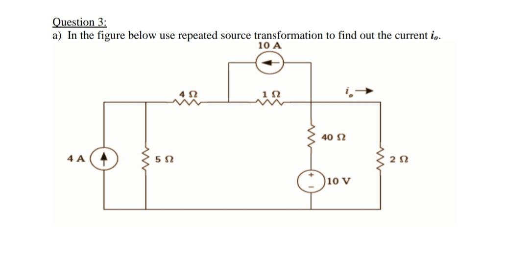 Solved Question 3: a) In the figure below use repeated | Chegg.com