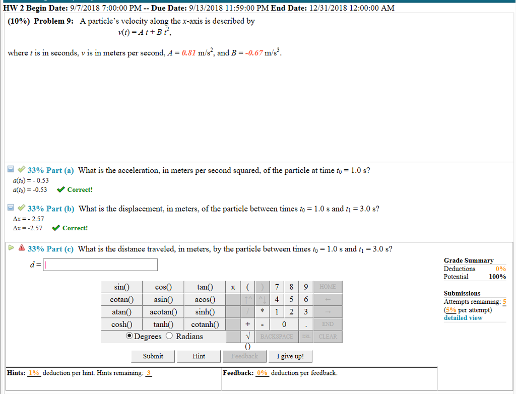 Solved HW 2 Begin Date: 9/7/2018 7:00:00 PM -- Due Date: | Chegg.com