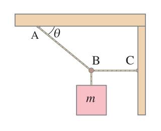 Solved Find the tension in the two cords shown in (Figure | Chegg.com