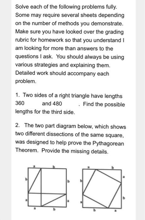 Solved Solve each of the following problems fully. Some may | Chegg.com