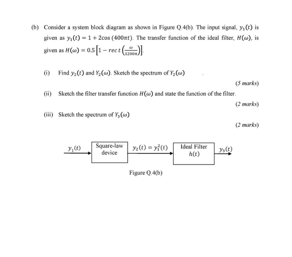 Solved 0.4 (a) Consider two continuous time signals and a | Chegg.com