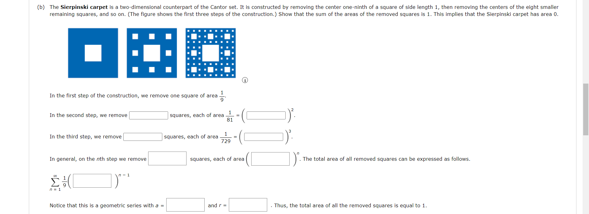 Solved The Cantor set, named after the German mathematician | Chegg.com
