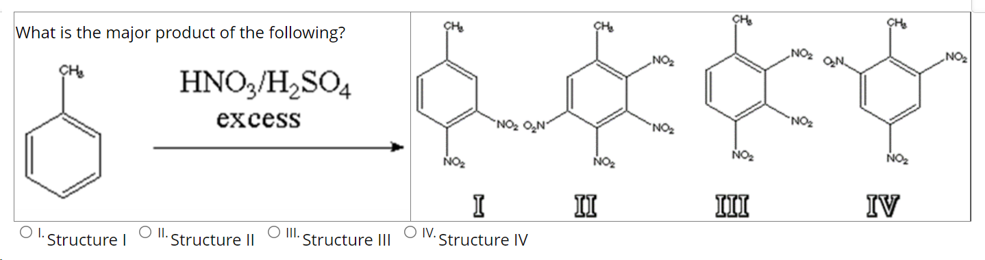 Solved CHE What is the major product of the following? NOZ | Chegg.com