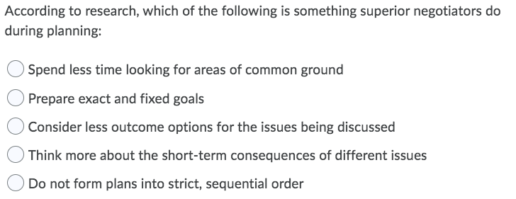 Solved According to research, which of the following is | Chegg.com