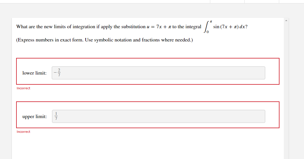 Solved What are the new limits of integration if apply the | Chegg.com