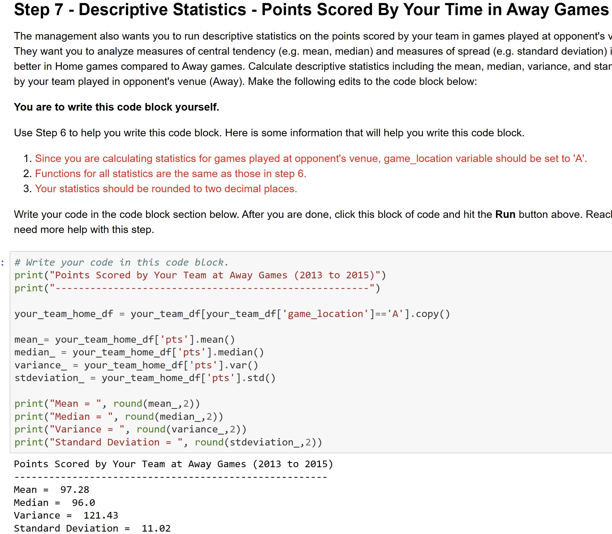 Solved I worked and completed all of the Python code to get | Chegg.com
