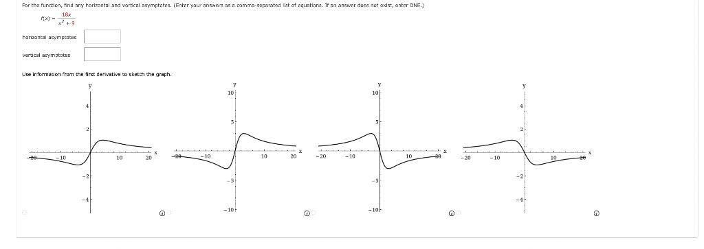 Solved f(x)=x2+918x harizontal asymptntes vertical | Chegg.com