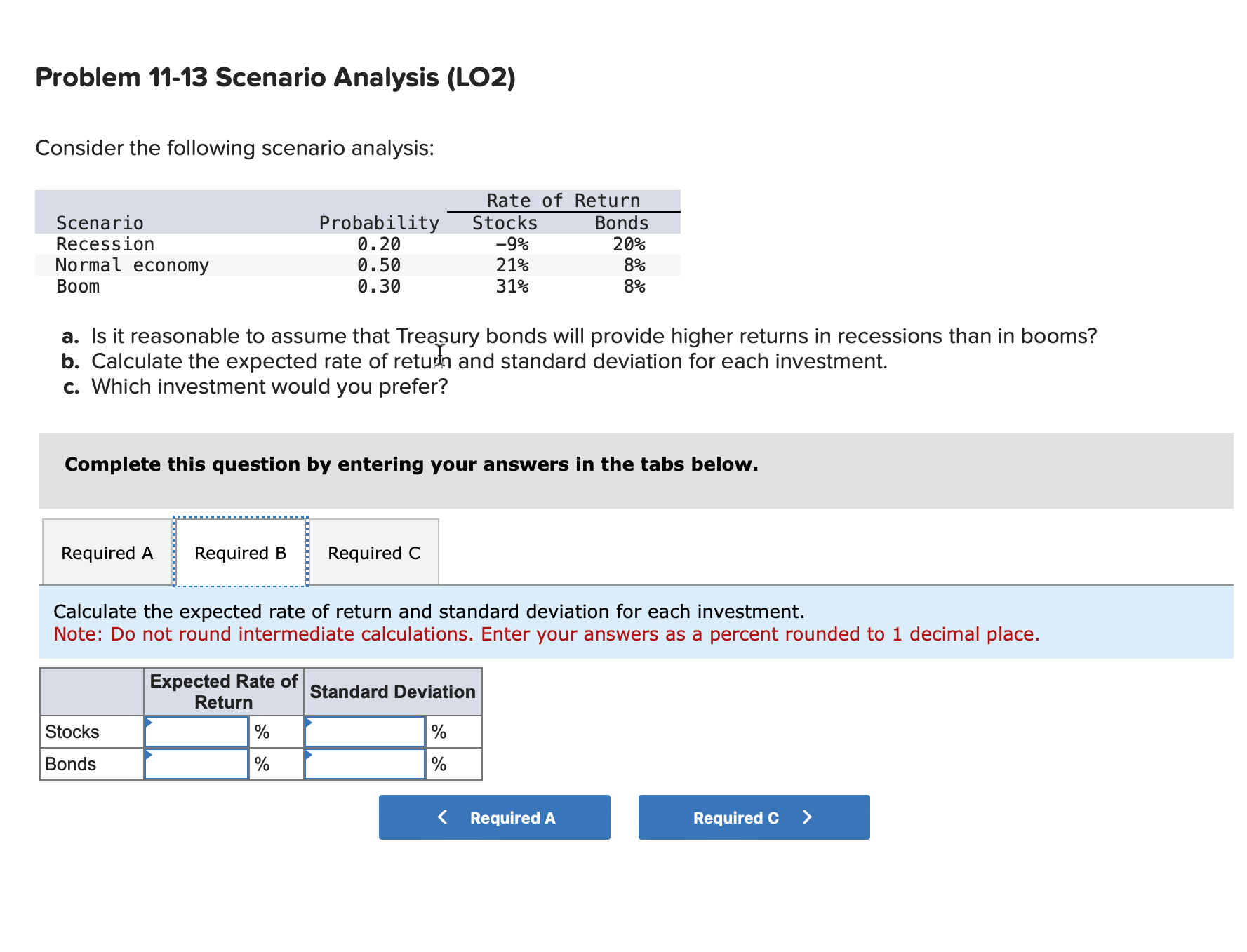 Solved Problem 11-13 Scenario Analysis (LO2) Consider the | Chegg.com