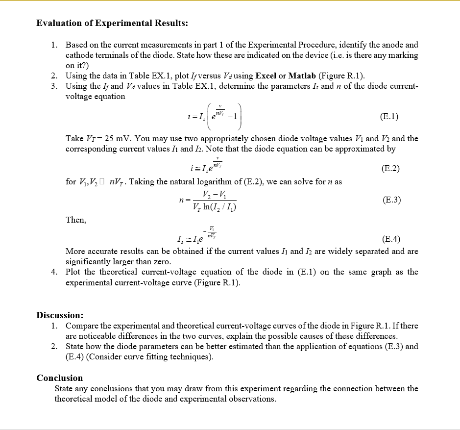 Solved Figure EX.2 Table EX.1Table EX.1 luation of | Chegg.com