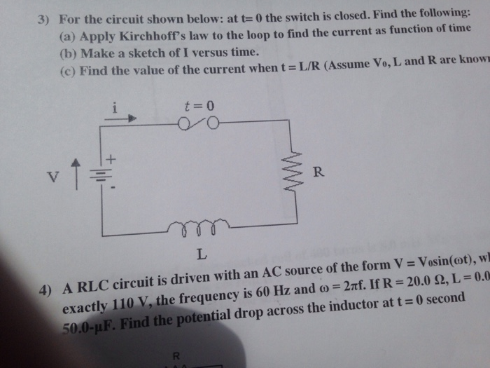 Solved A circuit contains two elements, but it is not known | Chegg.com